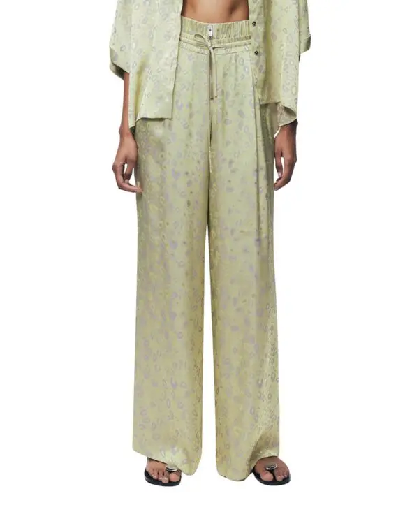 NOCTURNE Printed Wide Leg Trousers - Multi-colored