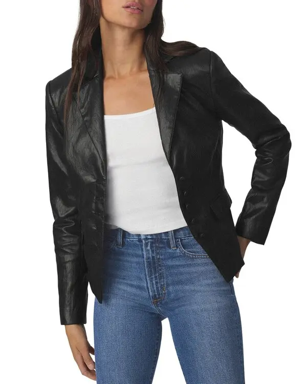 Joe's Jeans The Fitted Faux Leather Blazer