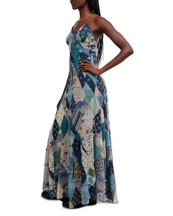 Free People Tis The Season" V-neck Maxi Dress