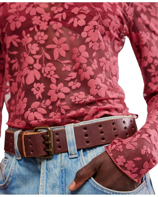 Free People Early Sunsets Layering Lace Top