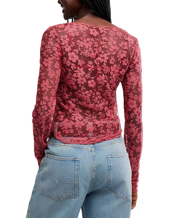 Free People Early Sunsets Layering Lace Top