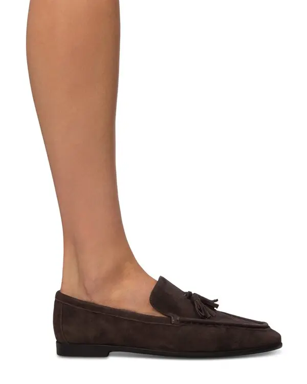 BLACK SUEDE STUDIO Tassel Loafers - Hot Fudge