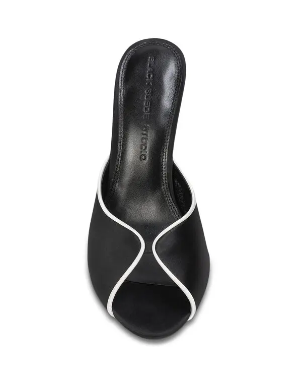 BLACK SUEDE STUDIO Open Toe Pumps