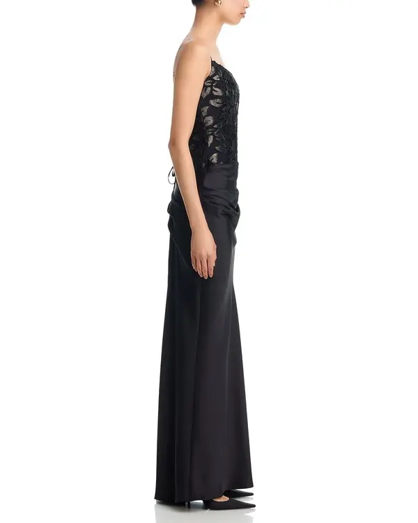 Aqua Long Corset Dress