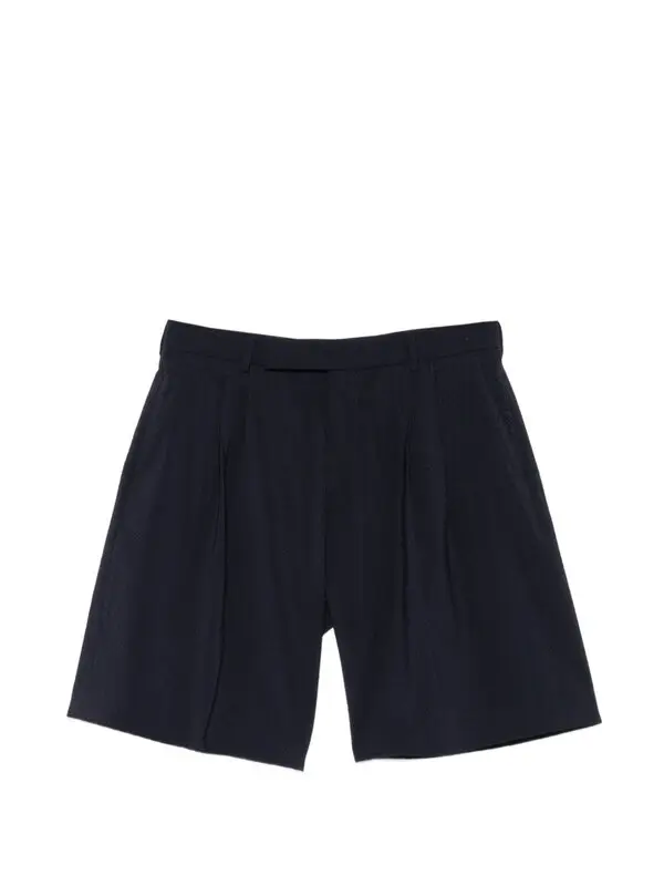 Paul Smith Tailored Wool Blend Shorts - Navy