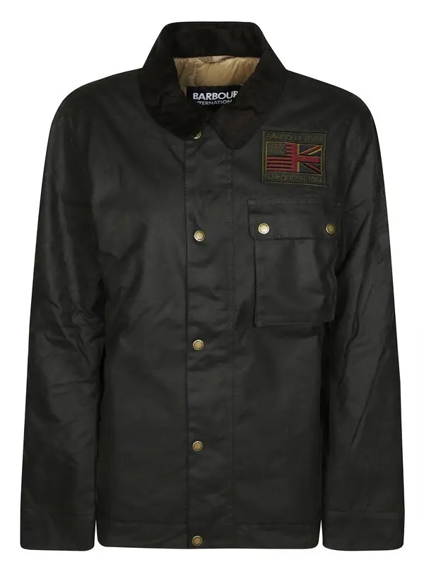 BARBOUR INTERNATIONAL Waxed Utility Jacket - Verde