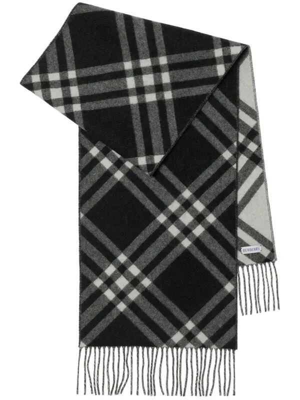 Burberry 100% Cashmere Scarf - Black