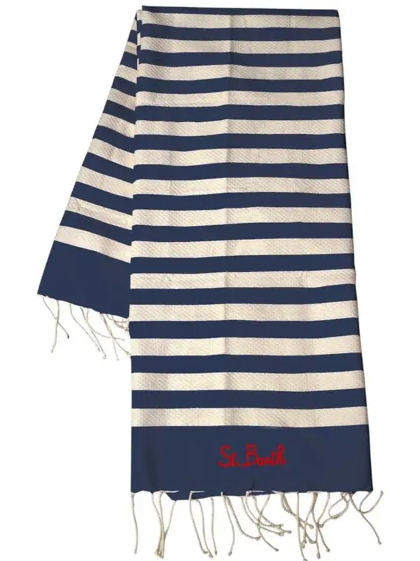 MC2 SAINT BARTH Classic Coastal Mini Shirt For - Navy