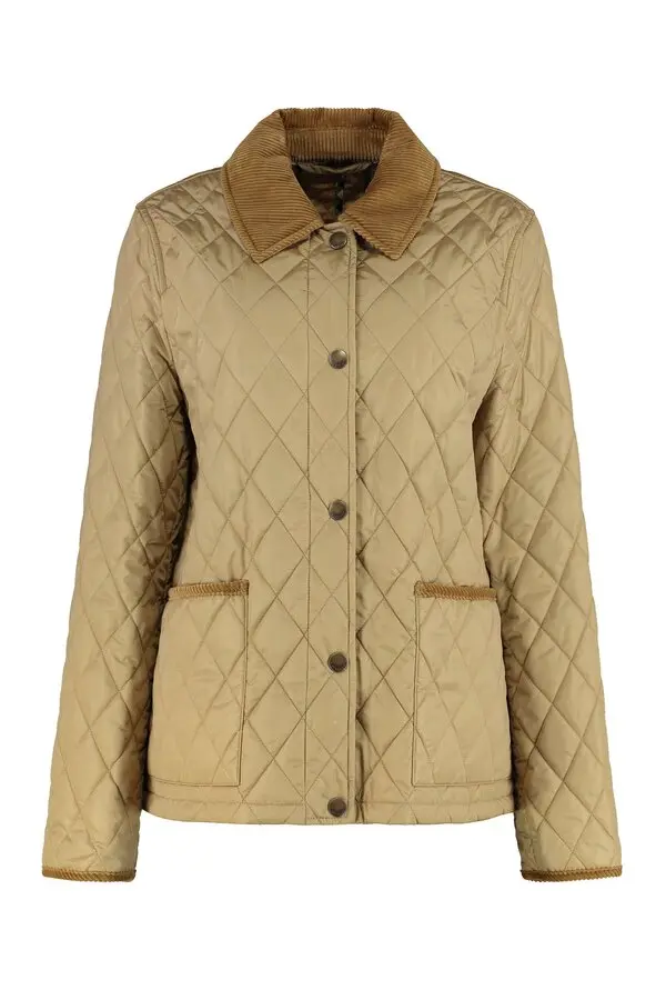 Burberry Padded Nylon Quilted Jacket - Sand