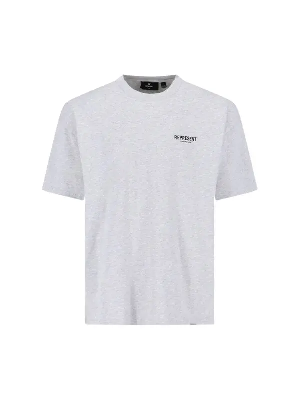 REPRESENT Cotton Logo T-shirt For - Grey