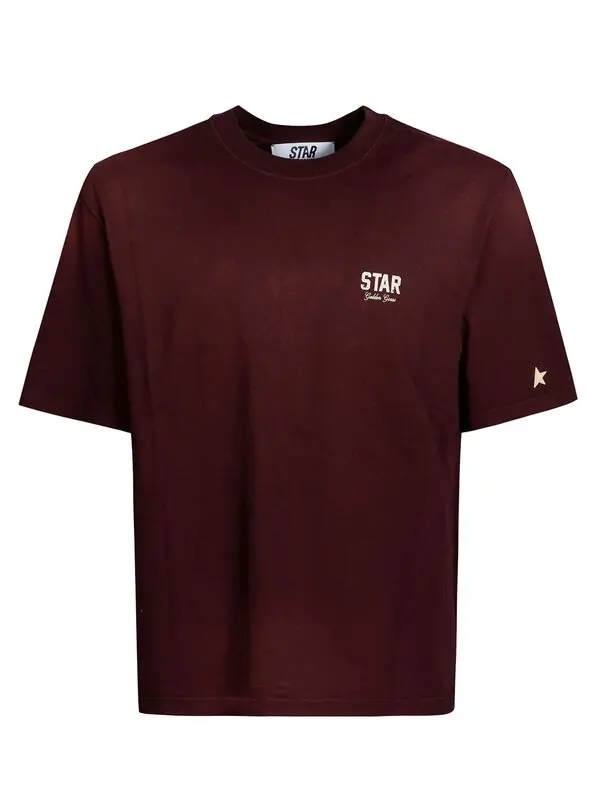 GOLDEN GOOSE Cotton Jersey T-shirt For - Rosso