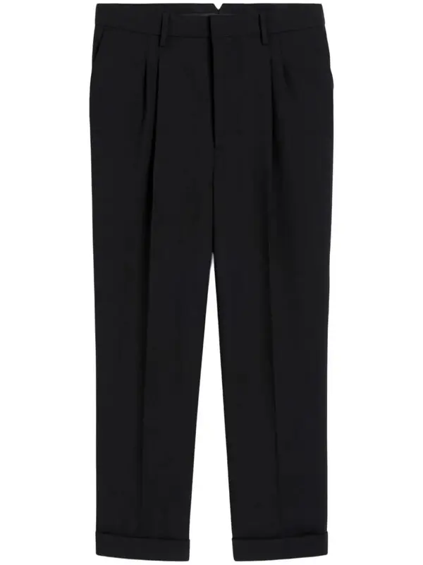 AMI Paris Carrot Fit Trousers Ss25 - Black