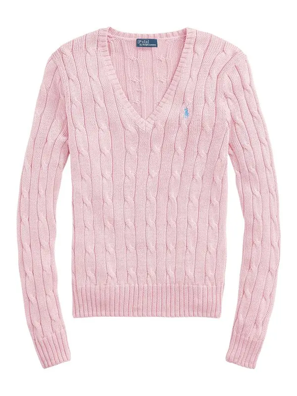 Ralph Lauren Chic Cotton Sweater - Pink