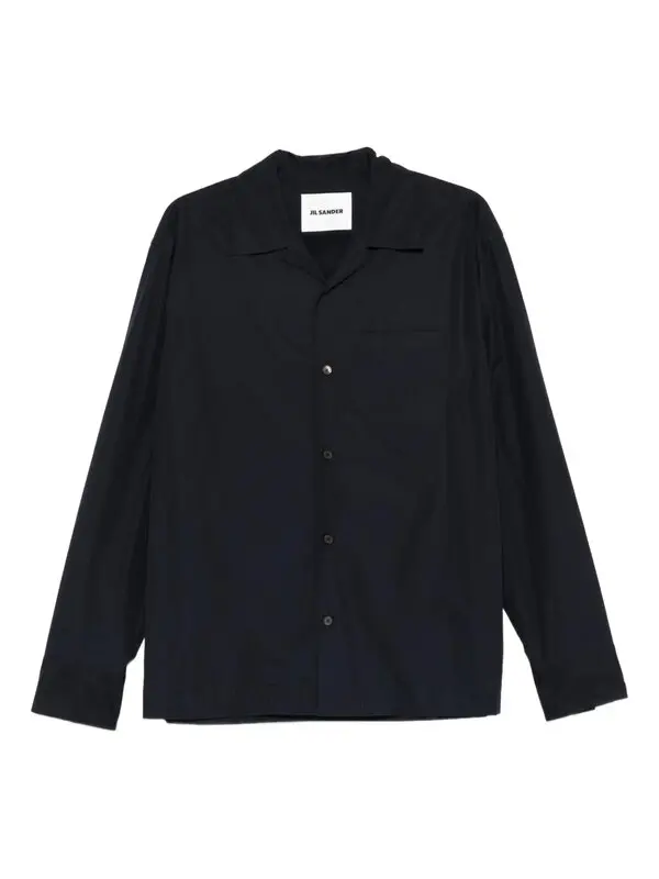 JIL SANDER Classic Cotton Shirt For Perfect For Every Season - Navy