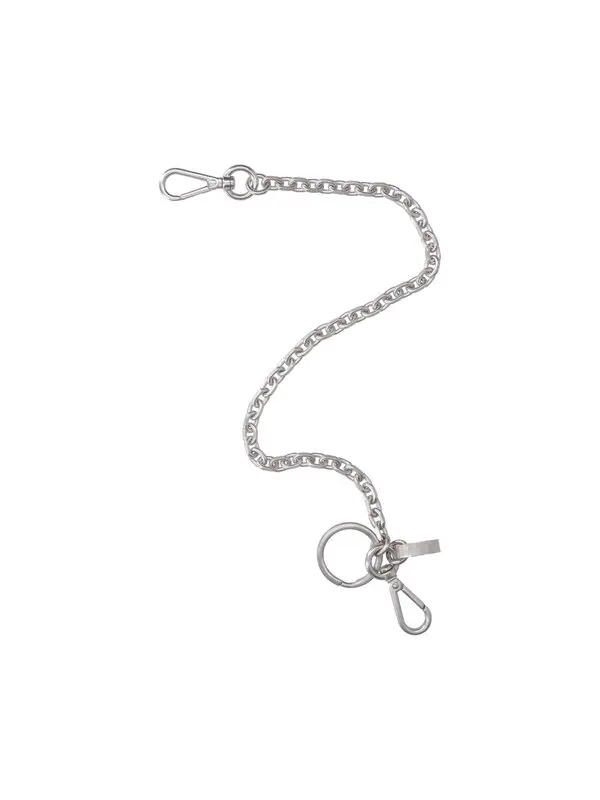 MAISON MARGIELA Brass And Steel Keychain Charm - Silver