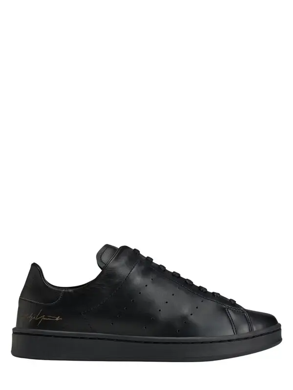 Y3 Low-top Leather Sneakers - Black