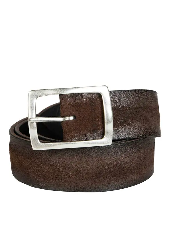 Orciani Reversible Hunting Double Leather Belt 3.5 Cm - Marrone