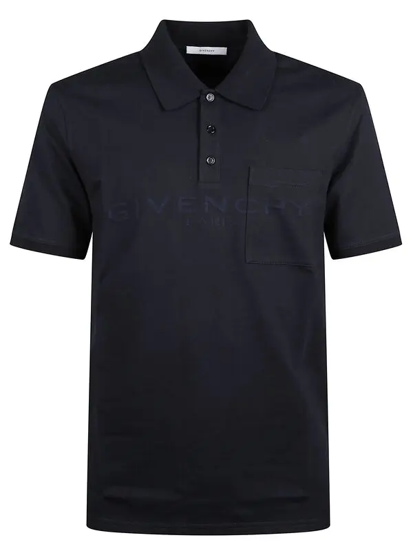 Givenchy Elegant Cotton-silk Blend T-shirt For - Navy