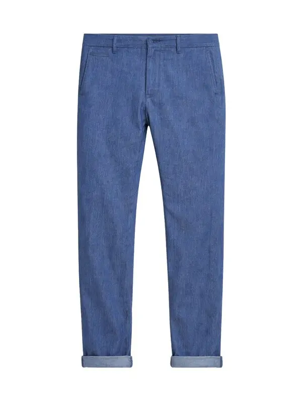 DONDUP Tapered Stretch Pants - Navy