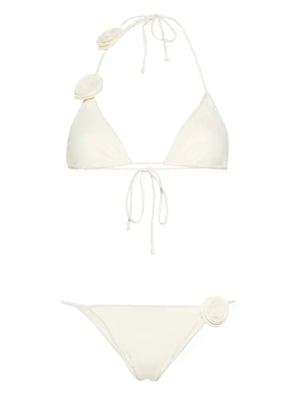 LA REVECHE Embellished Bikini - Ivory