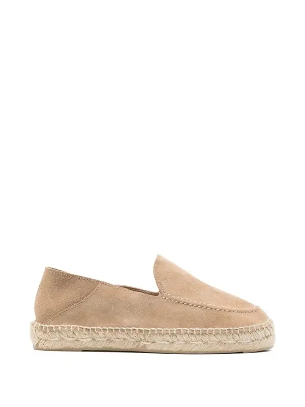 Manebí Vintage Inspired Calf Leather Flat Shoes - Grey