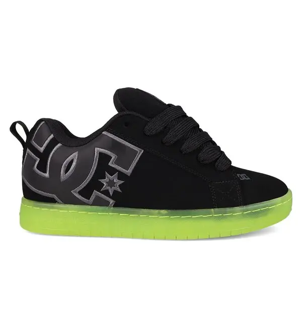 DC SHOES Court Graffik Special Edition Lace-up Sneakers - Black/lime