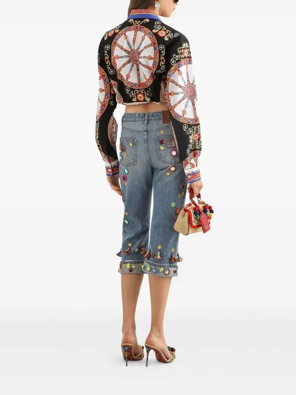 Dolce & Gabbana Carretto Print Cotton Shirt