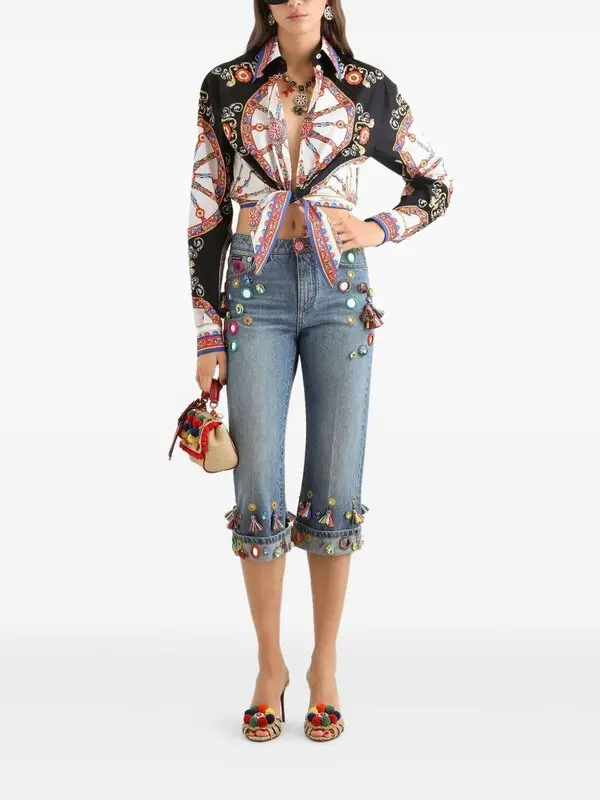 Dolce & Gabbana Carretto Print Cotton Shirt