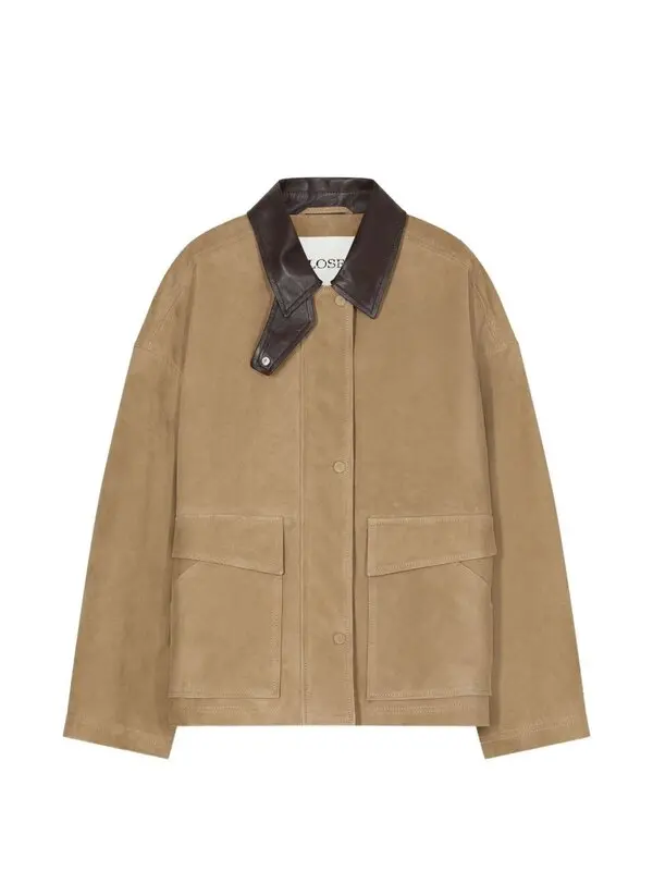 Closed Leather Jacket - Beige