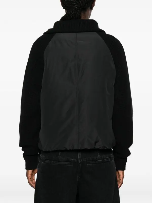 Brunello Cucinelli Taffeta And Wool Knit Down Jacket