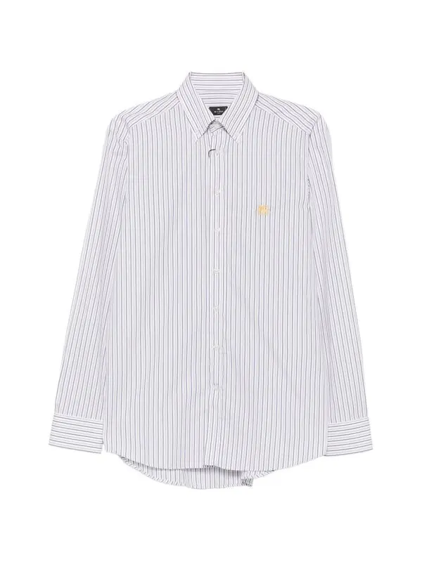 Etro Striped Cotton Shirt - Blue