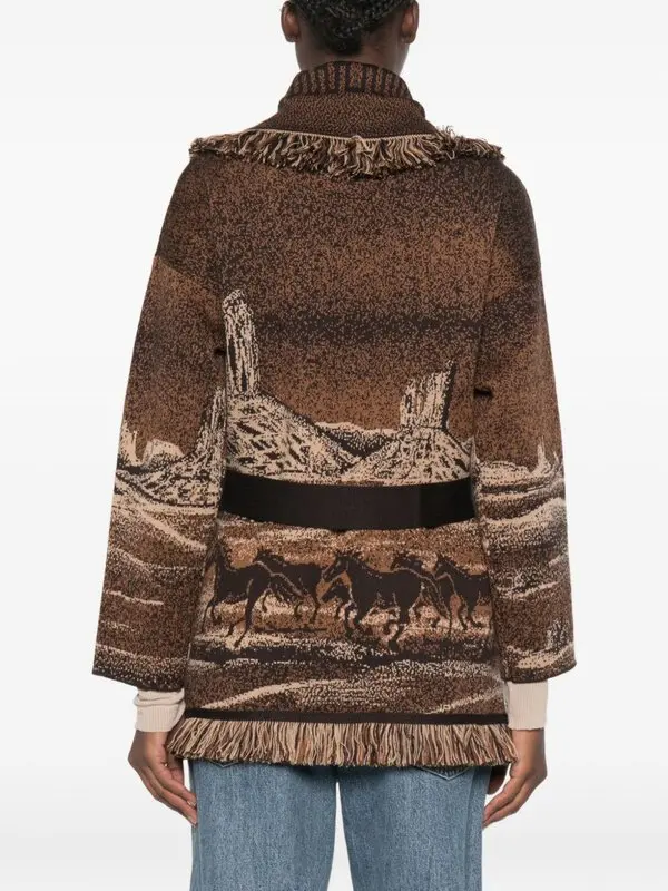 Alanui Wild Wild Wool Cardigan