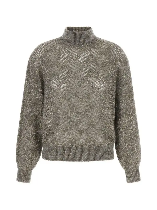 Brunello Cucinelli Wool Turtle-neck Jumper - Grey