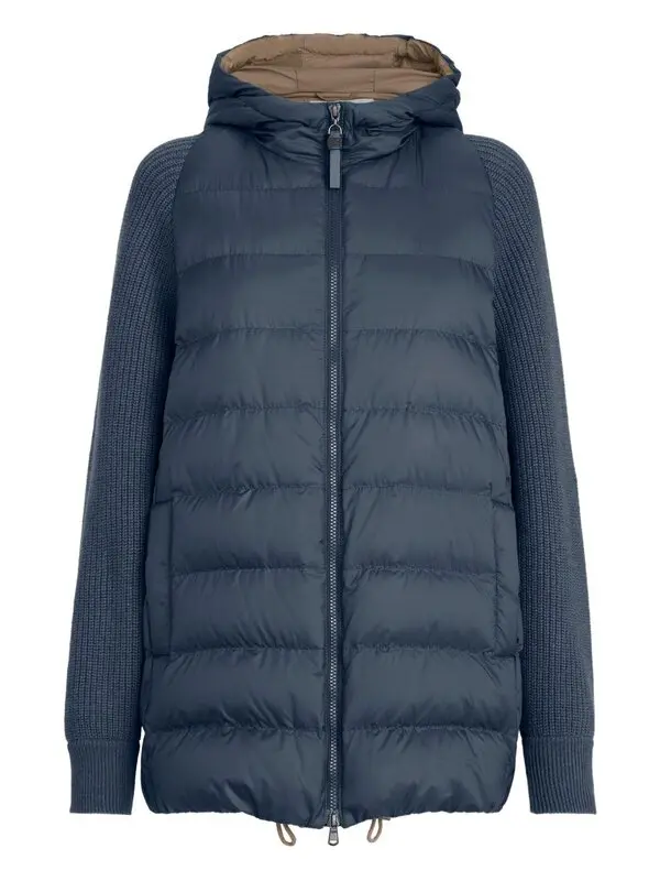 Brunello Cucinelli Nylon Short Down Jacket - Blue