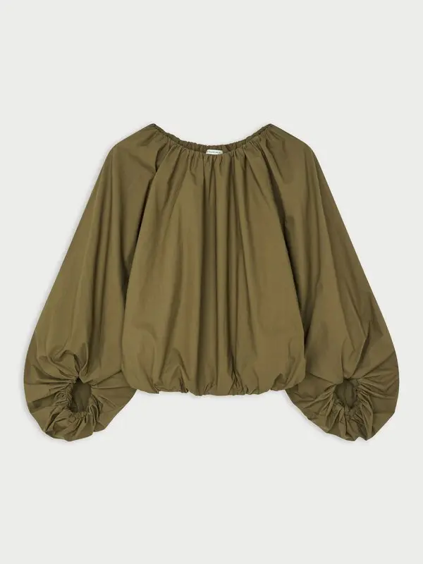 BY MALENE BIRGER Semara Organic Cotton Blouse - Hunt