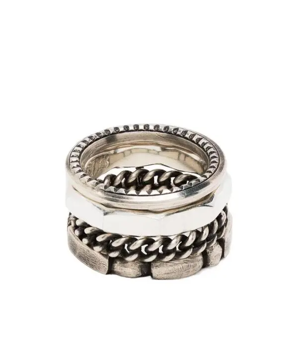 Werkstatt:München Multi-layered Overlapping Ring - White