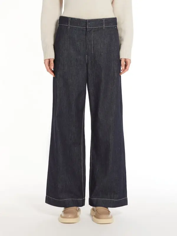 Max Mara High Waist Wide Leg Jeans