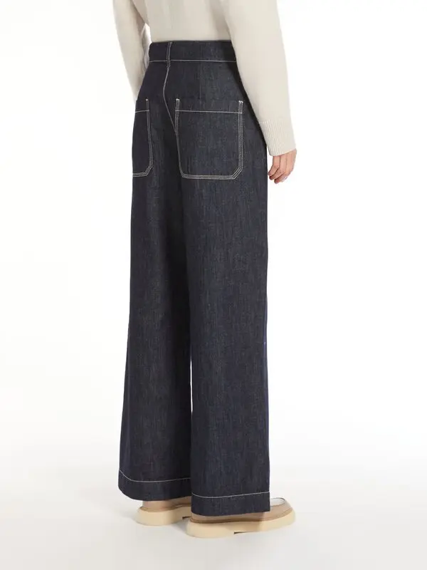 Max Mara High Waist Wide Leg Jeans