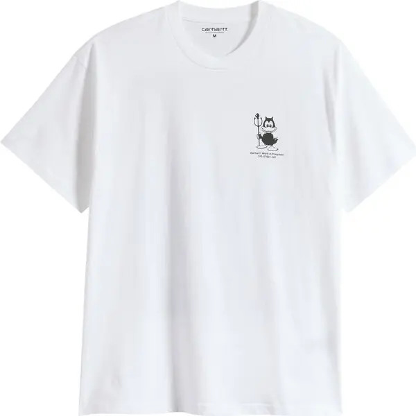 Carhartt Work In Progress Bumper Car Organic Cotton Graphic T-shirt - White