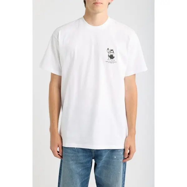 Carhartt Work In Progress Bumper Car Organic Cotton Graphic T-shirt - White