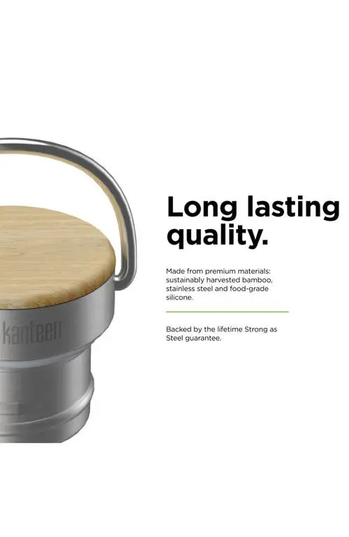 KLEAN KANTEEN 20oz Classic Insulated Water Bottlereflect With Wooden Cap