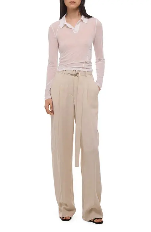 Helmut Lang Twisted Polo Ls.zero - White