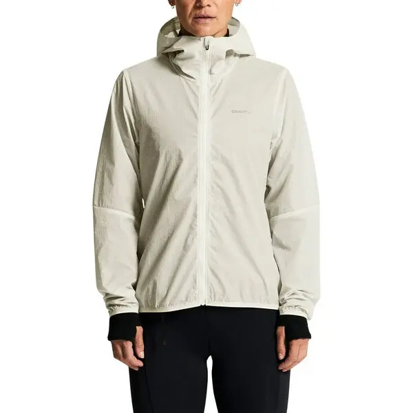 CRAFT Packable Windbreaker Jacket With Hood - Tofu