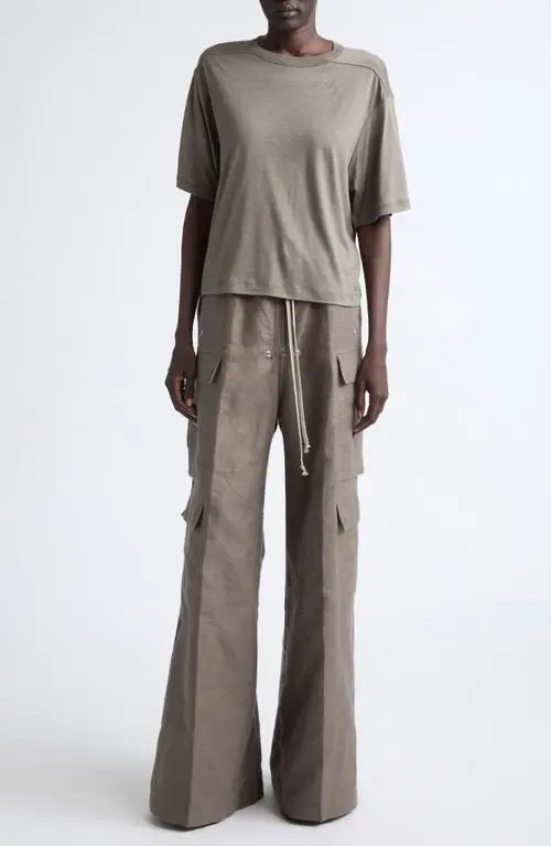 Rick Owens Wide-leg Cargo Pants With Exaggerated Drawstring Detail