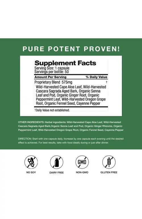 DR. SCHULZE'S Simply Herbs Easy Go Bowel Mover For Colon Health Support And Regular Bowel Movements