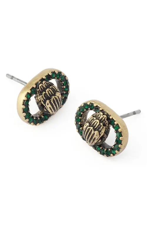 Kurt Geiger Eagle Stud Earrings With Rhinestones