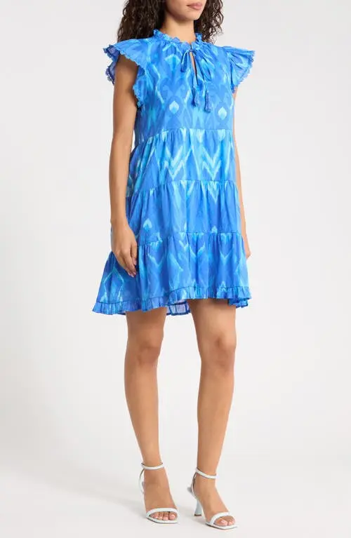 SUGARLIPS Carys Print Ruffle Minidress