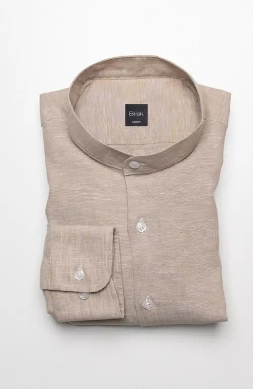 BRISK Cotton Linen Shirt - Tan