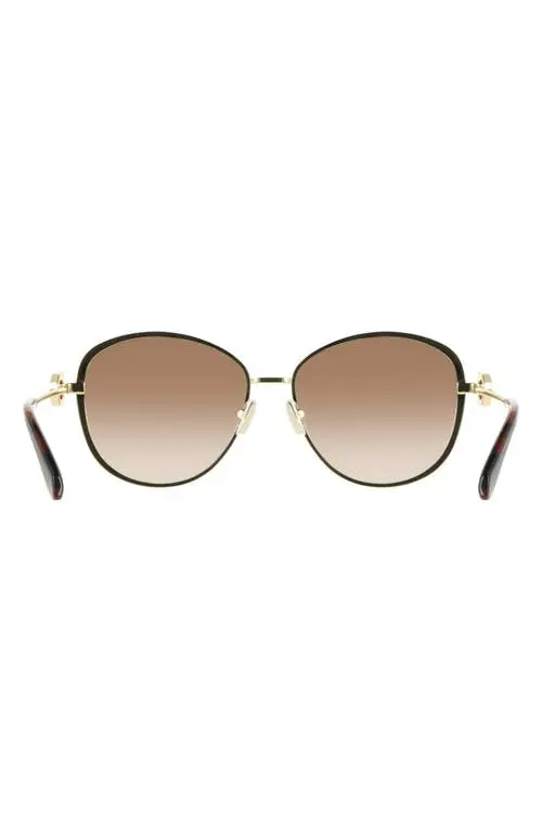 FERRAGAMO 61mm Gradient Cat Eye Sunglasses