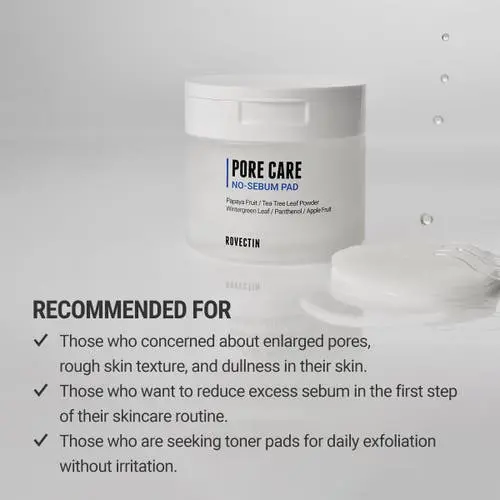 ROVECTIN Pore Care No-sebum Pad 60ea